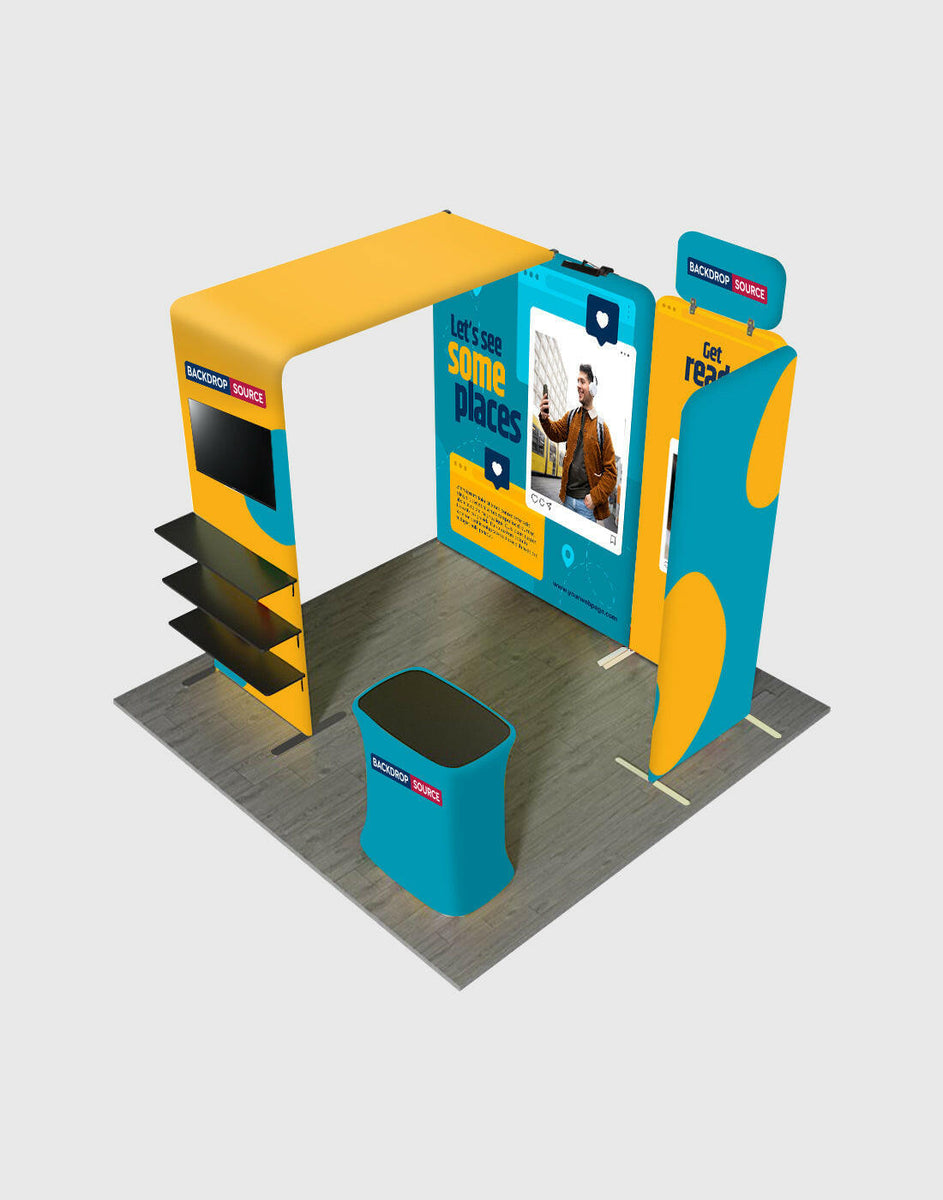 Powerful 3x3m Portable Exhibit Display – Easy & Fast Setup