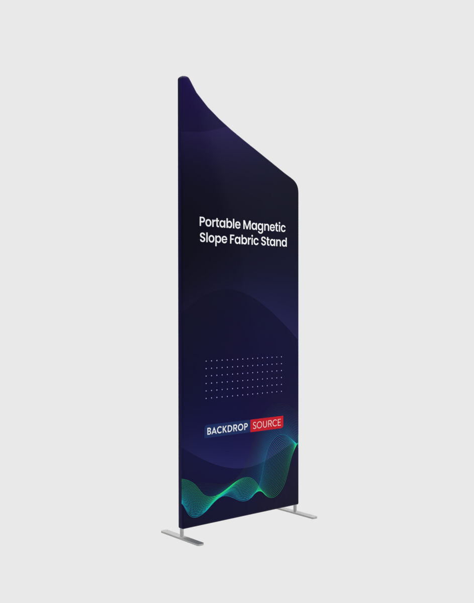 Magnetic Slope Fabric Stand – Easy, Portable Displays NZ