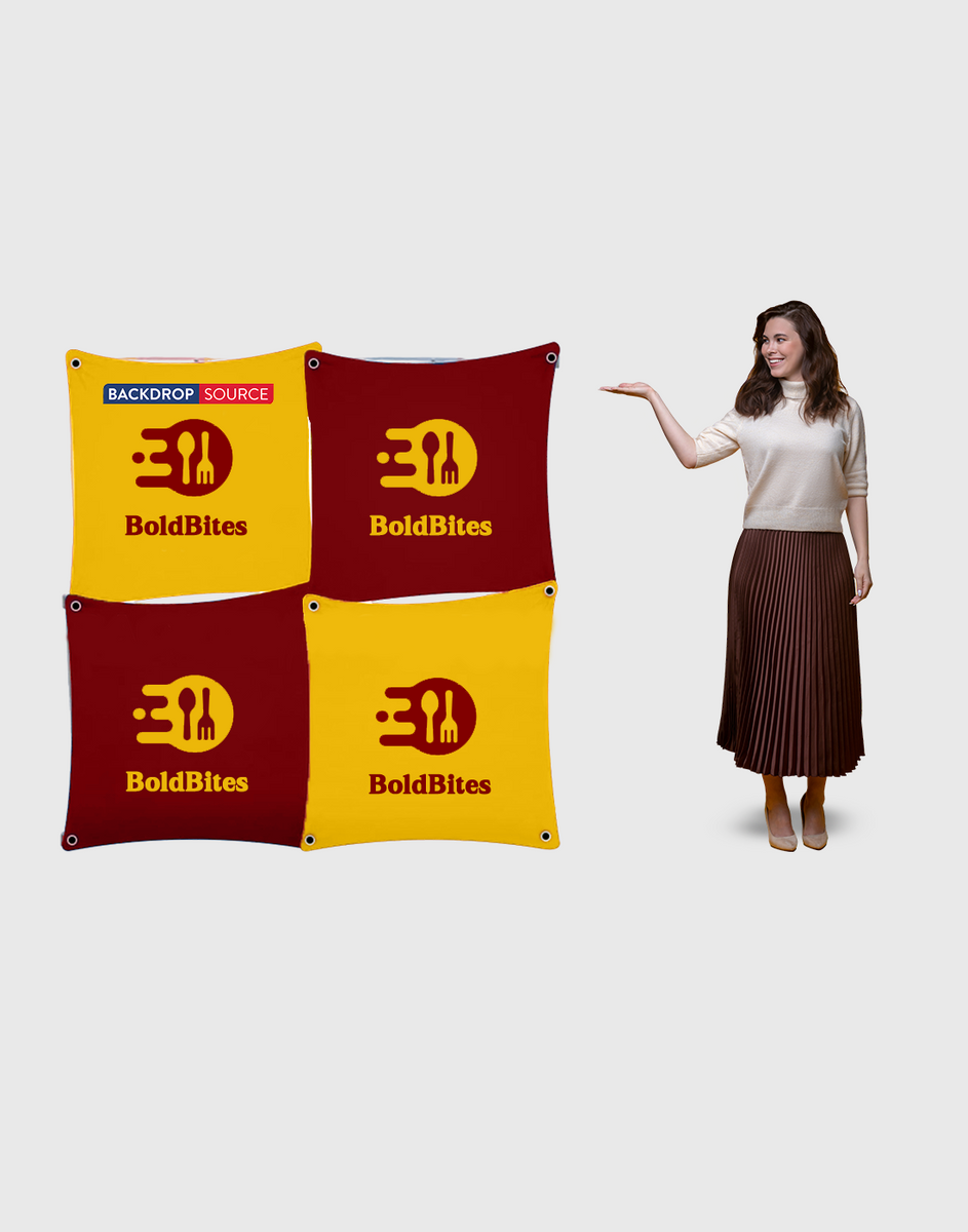 2x2 Geometrix Pop Up Grid Display – Backdropsource NZ