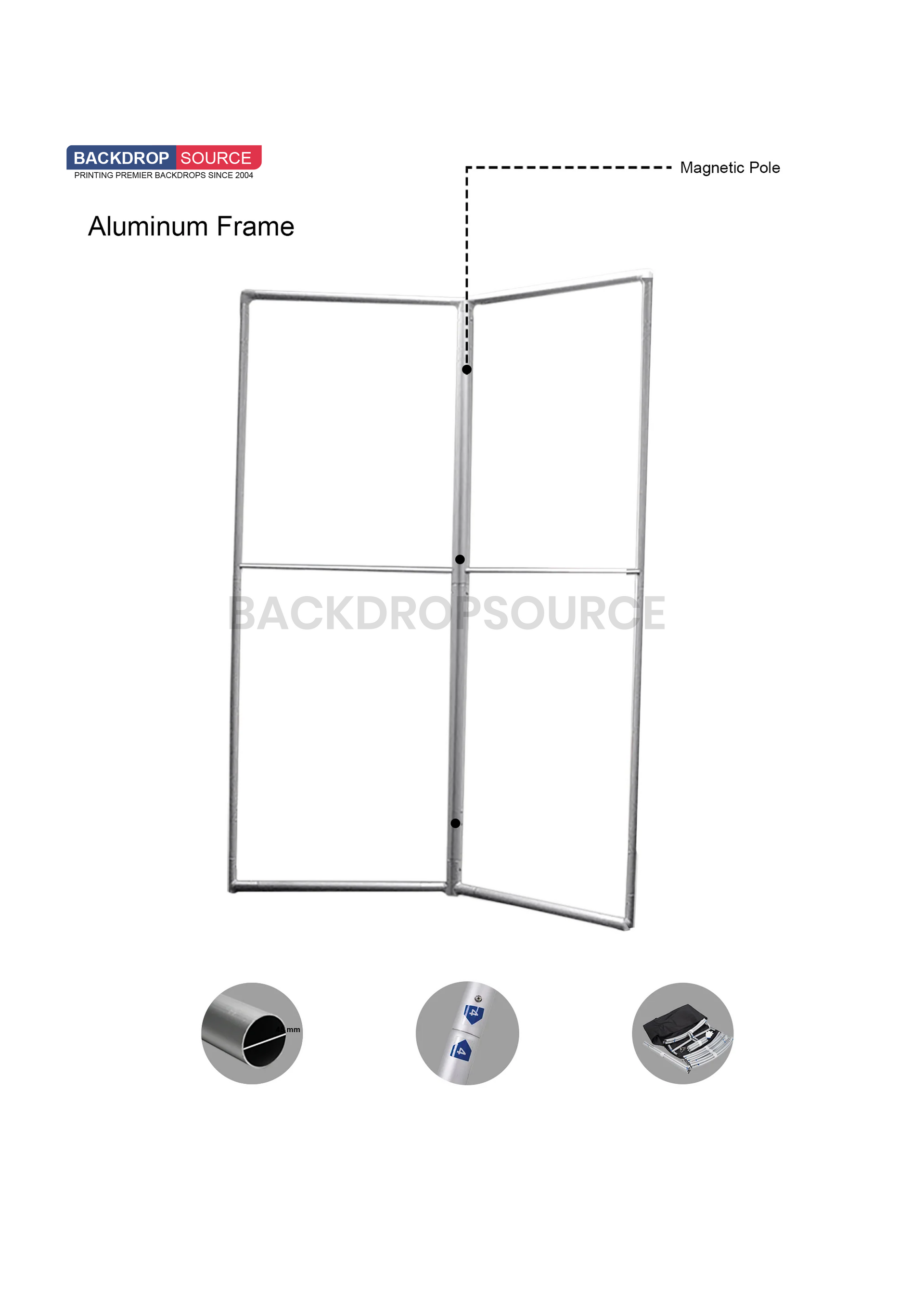 Transform Spaces Fast: Magnetic 2 Panel Partition Display
