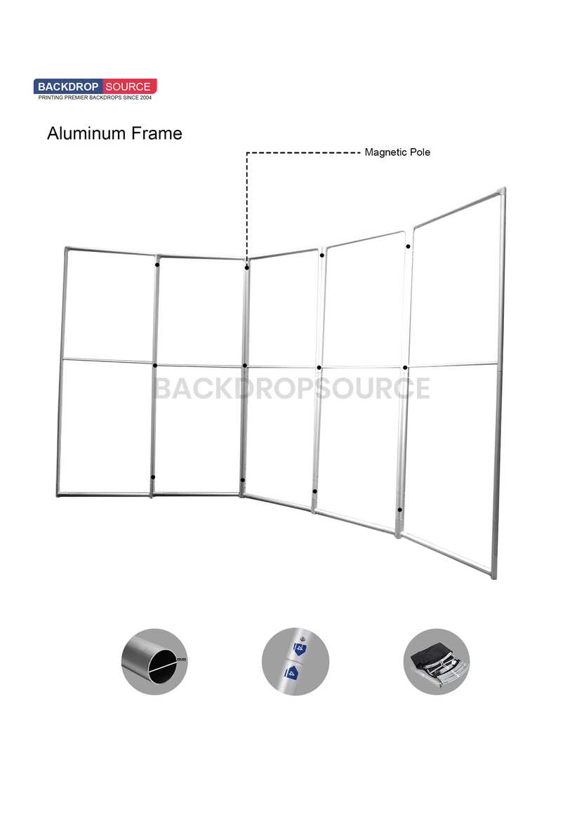Transform Spaces Fast: 5-Panel Magnetic Partition Display