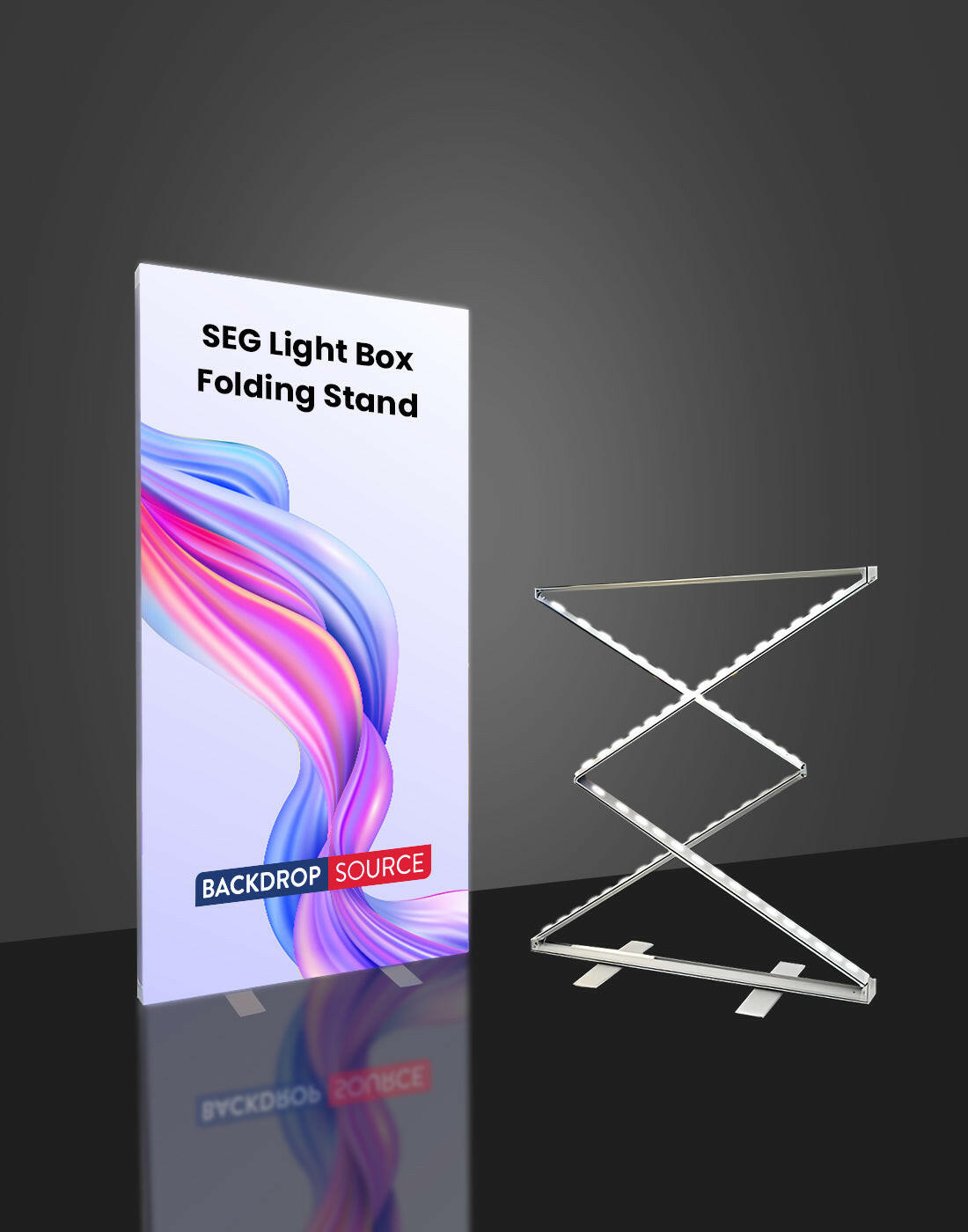 Portable SEG Light Box Stand – Boost Event Impact Instantly