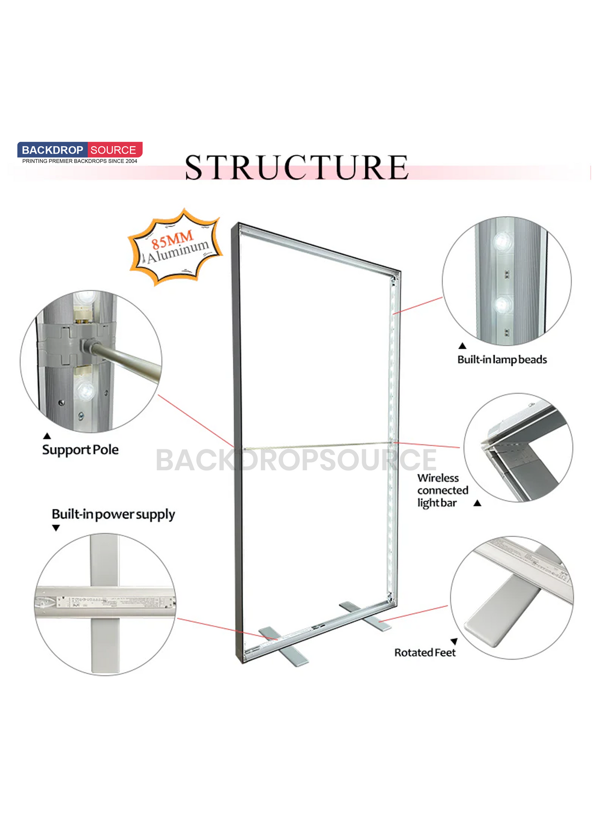 Portable SEG Light Box Stand – Boost Event Impact Instantly