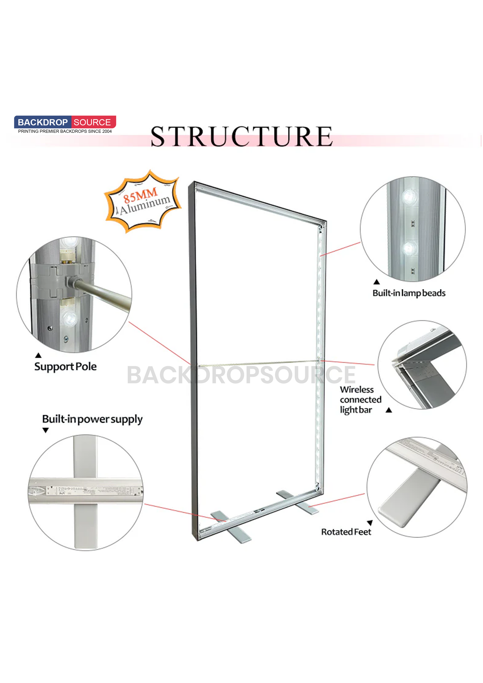 Portable SEG Light Box Stand – Boost Event Impact Instantly