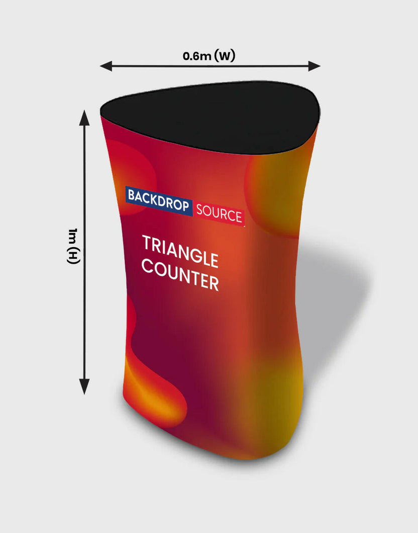 Triangle Stretch Fabric Display Counters – Backdropsource NZ
