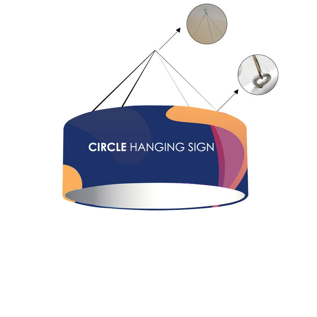 Ceiling Sky Tube Circle Hanging Banner – Backdropsource NZ